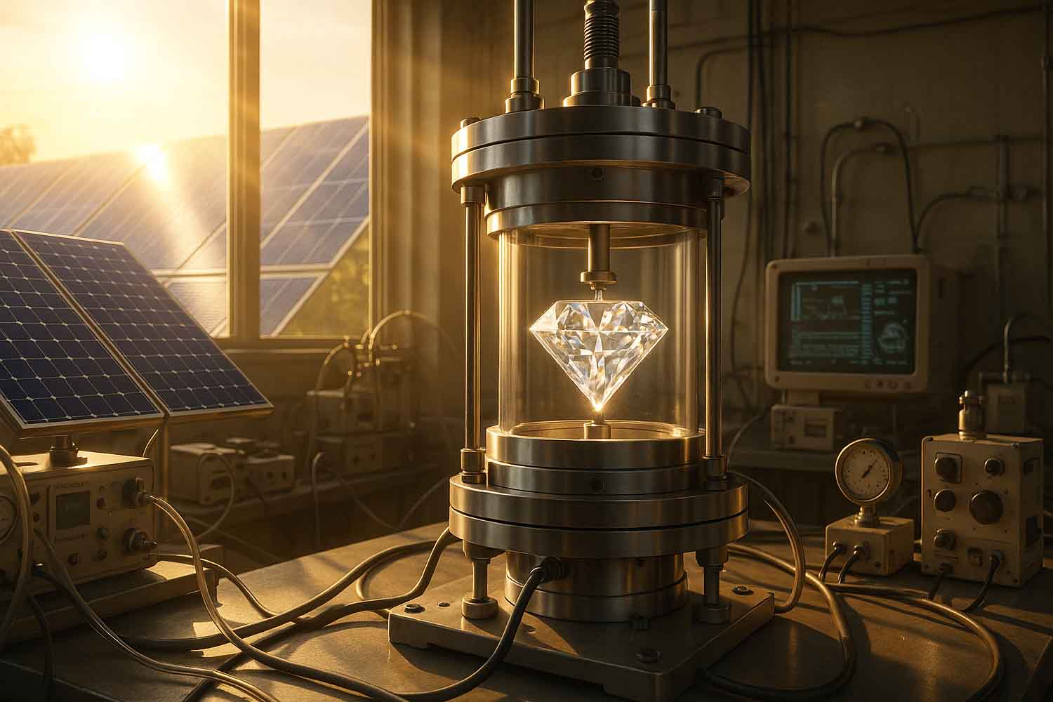 Lujo ético: creó un diamante real con energía solar y es el más ...
